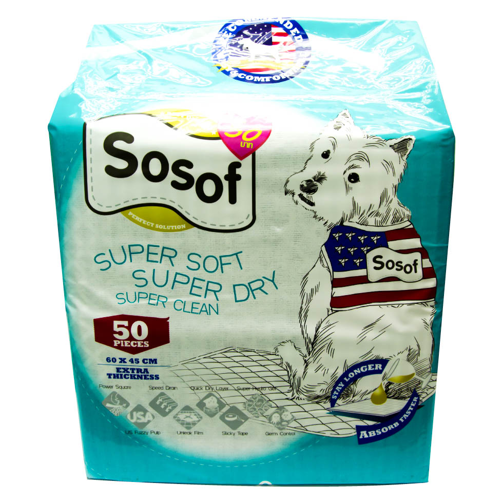 SOSOF แผ่นรองซับสำเร็จรูป (50 แผ่น)