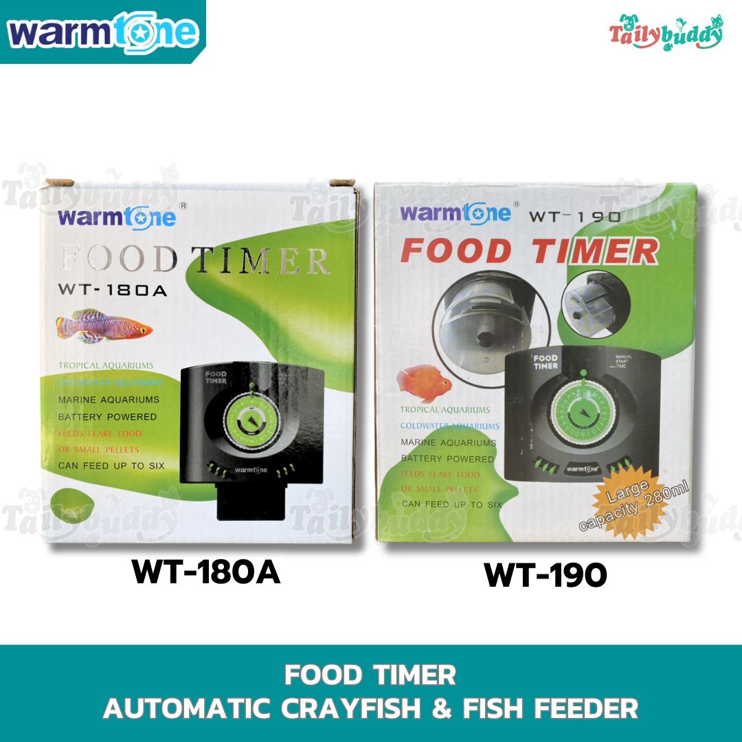 Food Timer เครื่องให้อาหารปลา ตั้งเวลา อัตโนมัติ ตั้งได้ถึง 6 ครั้ง (WT ...