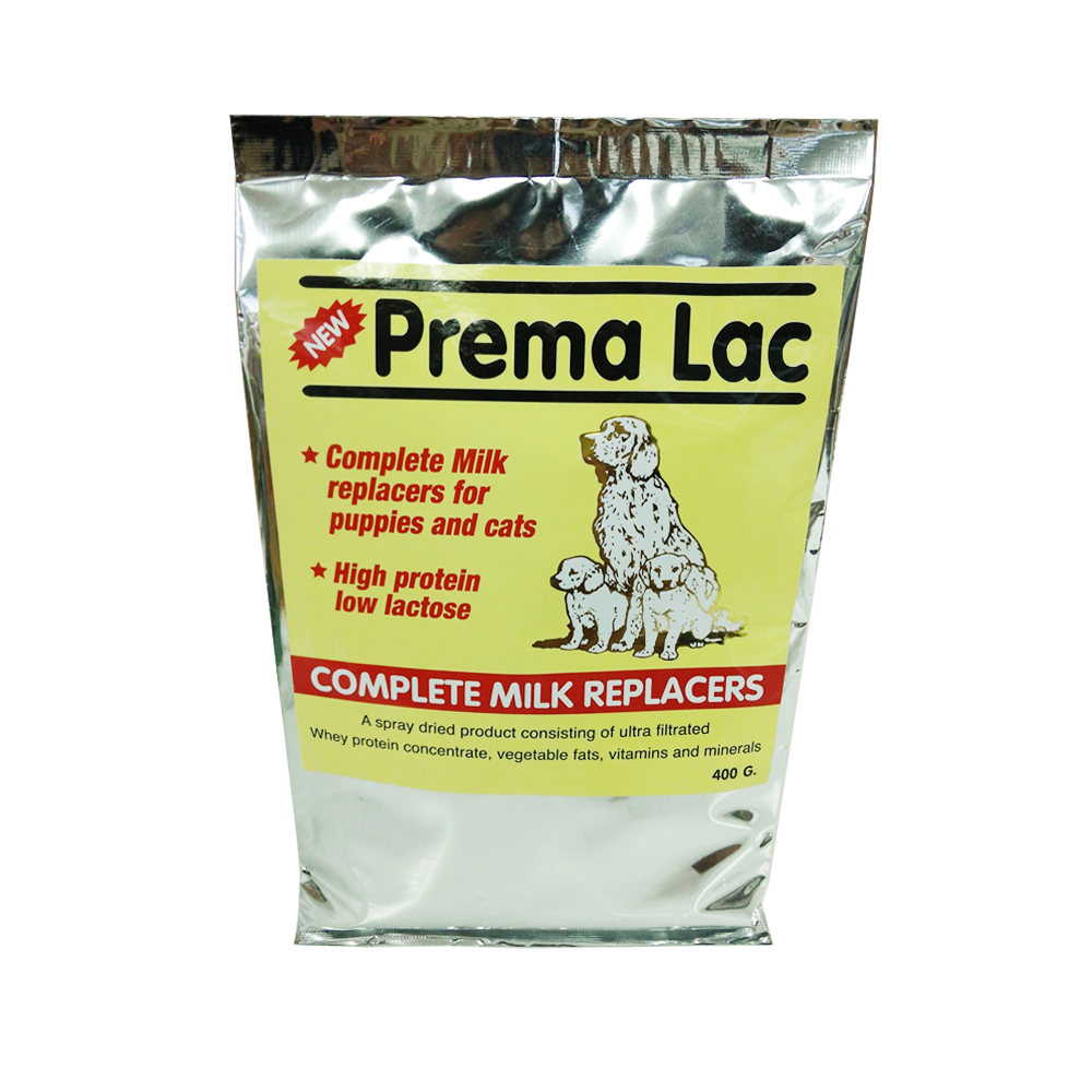 Prema Lac Complete Milk Replacers for Puppies and Cats (400g.)