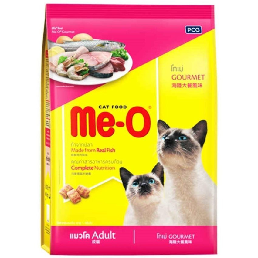 MeO มีโอ อาหารแมวแบบเม็ด ที่อายุตั้งแต่ 1 ปีขึ้นไป สูตรโกเม่ (1.1Kg ...