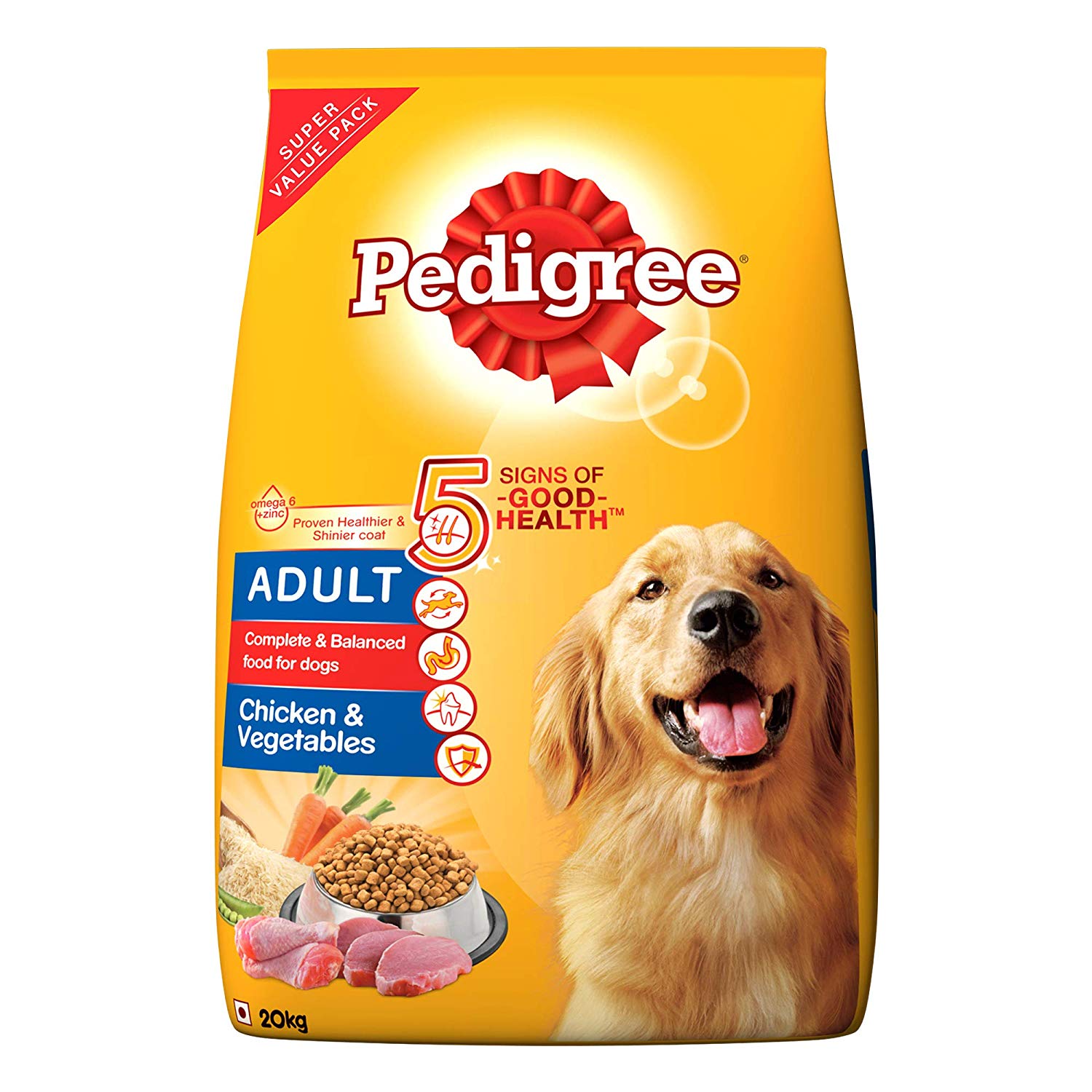 Pedigree - Adult Chicken and Vegetables (500g. , 1.5Kg. , 3Kg. , 10Kg ...